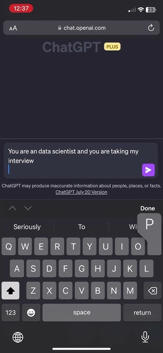 Data Science Mock Interview with ChatGPT #DataScience #InterviewPrep #AI #chatgpt4 - YouTube
