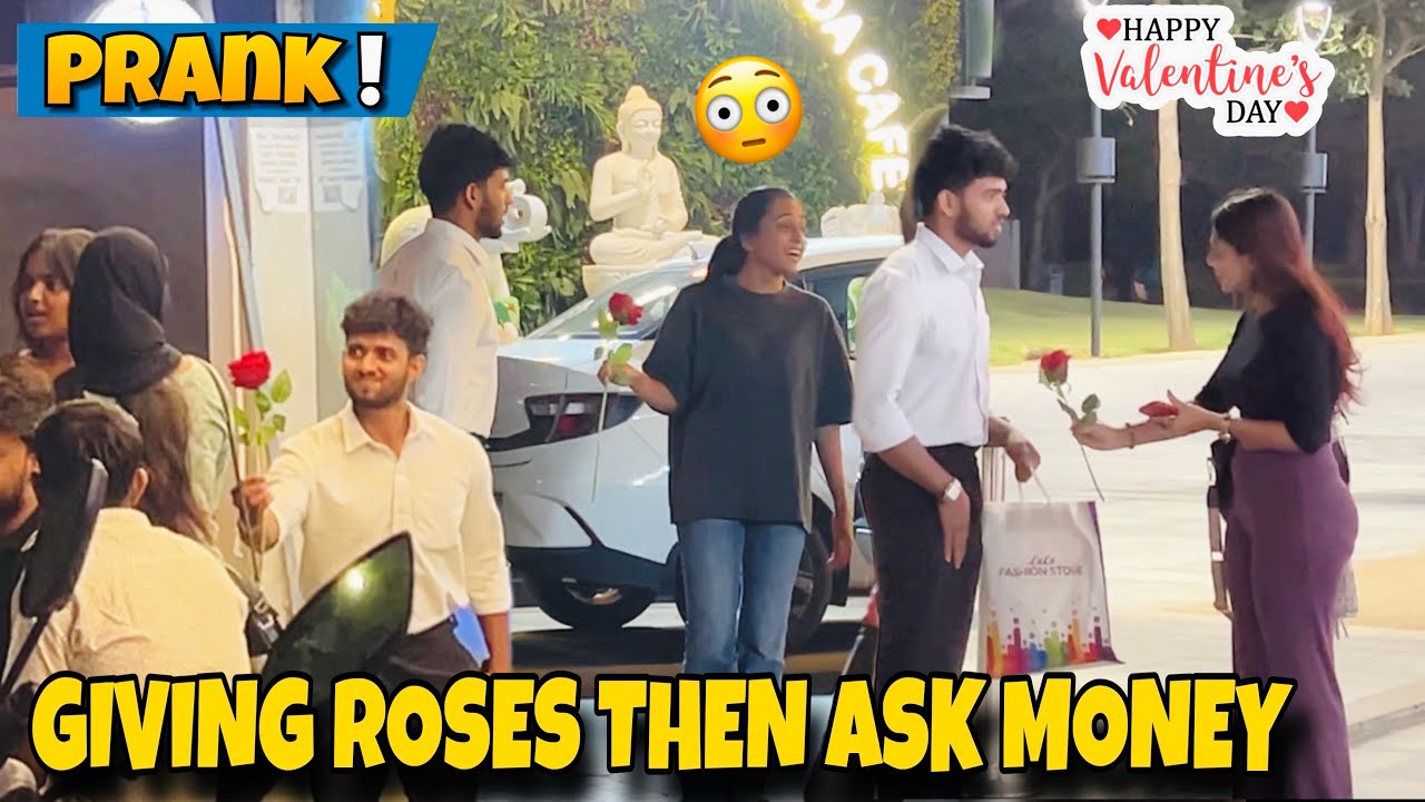 GIVING ROSES THEN ASK MONEY PRANK!🔥🌹no return policy #public # ...