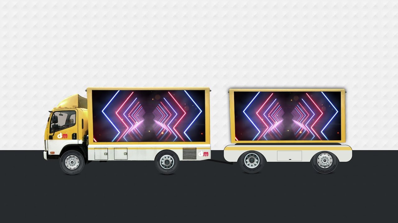 LED mobile advertising van truck - LED truck -LED Screen-LEDVISION ...