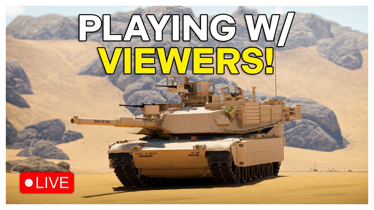 Large Scale Custom Battles W/ Viewers! | War Thunder | !discord !merch ...