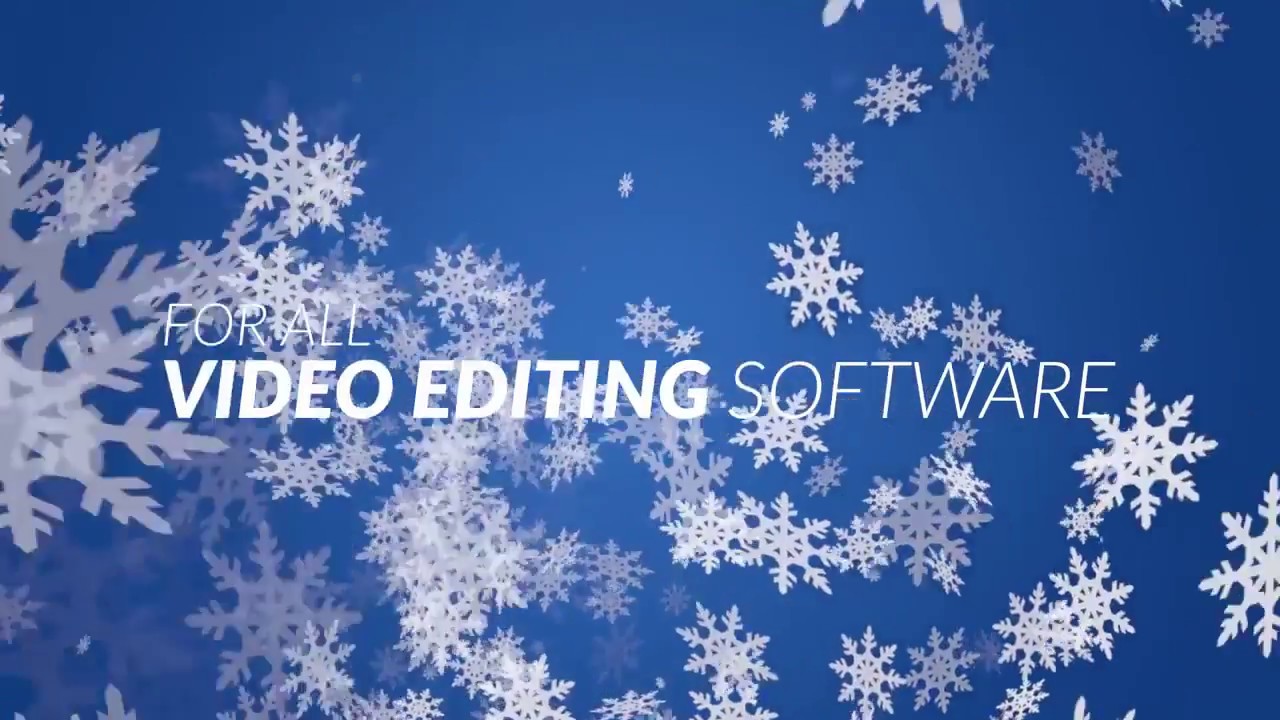 Snowflake Transition video assets for all editing softwares - YouTube