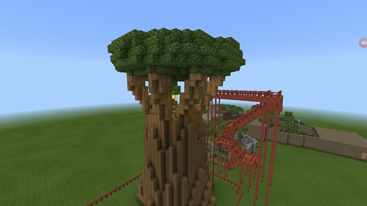 Planet Zoo in Minecraft ep14 - Lion King Rafiki tree inspired mandrill ...