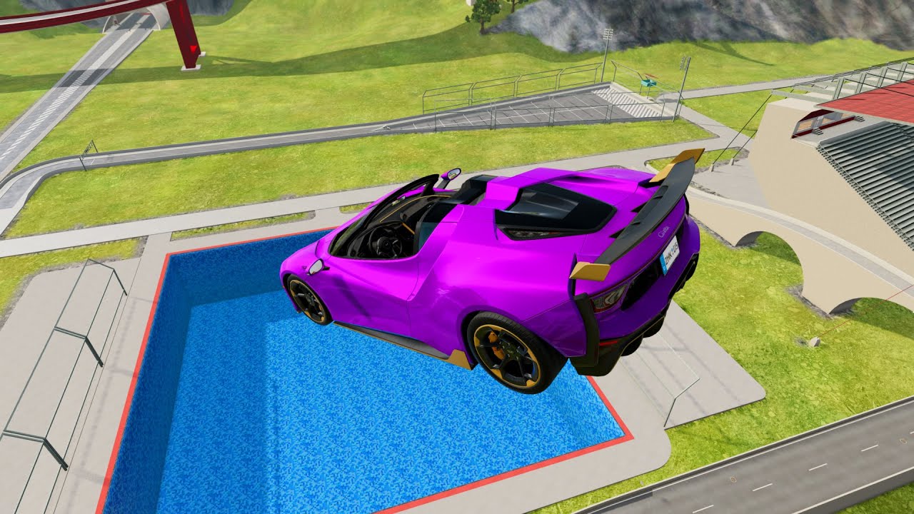 Cars Jump into the Pool #104 - YouTube