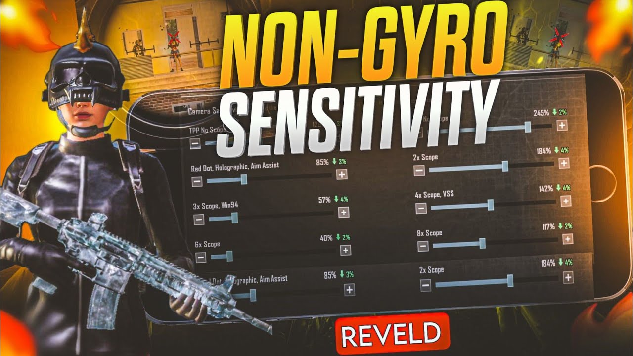 Sensitivity Settings Pubg Mobile No Gyro 2024🔥 | Non Gyro Sensitivity ...