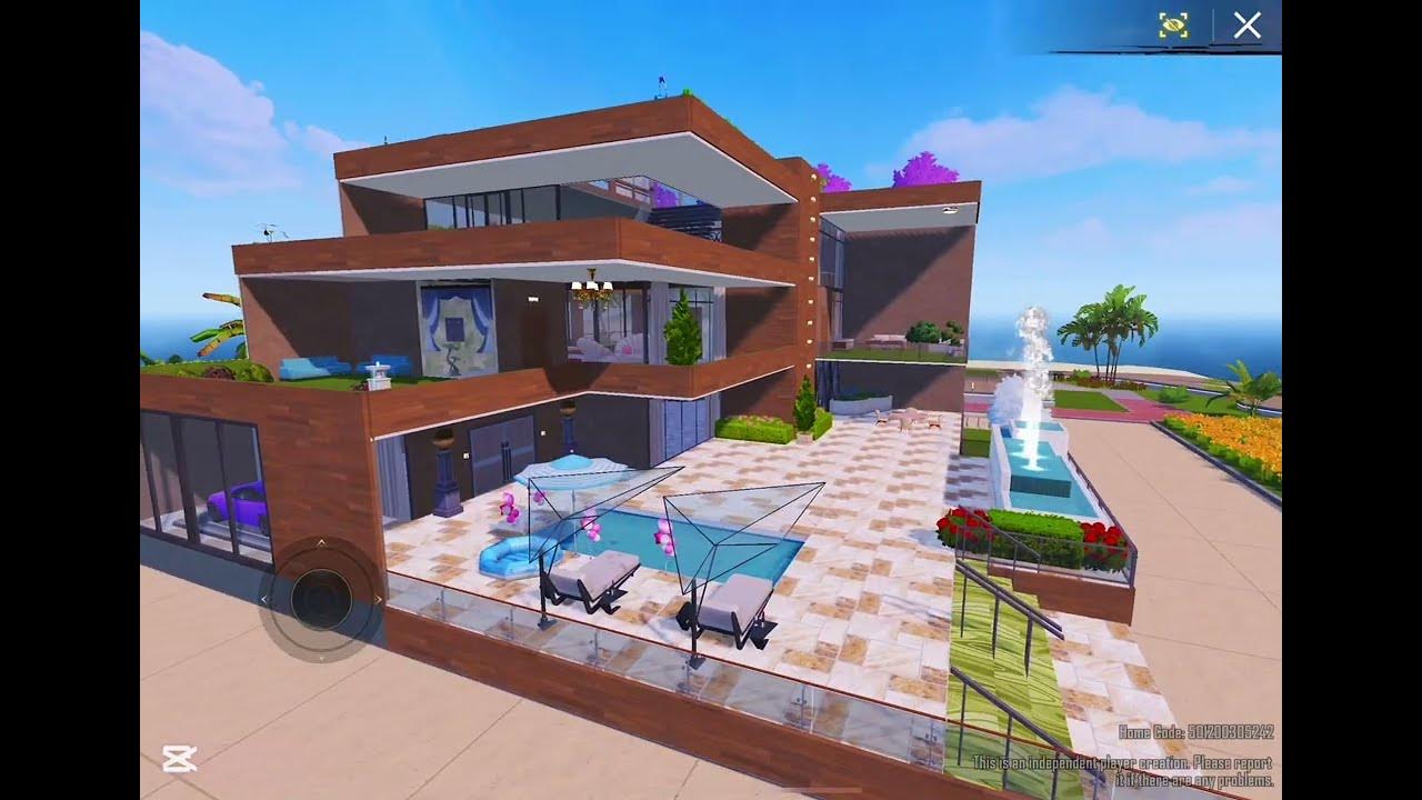 Building home in PUBG MOBILE level 25 with swimming pool | PUBG mobile home design |#homedesign ...