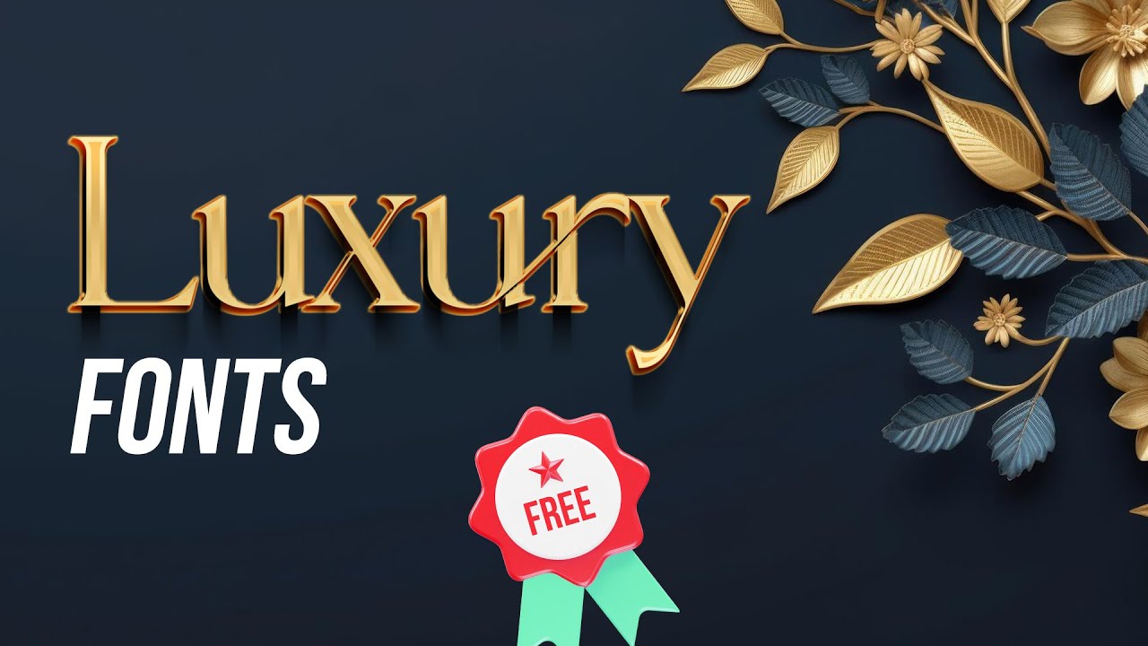 Premium Luxury Fonts to Create a Luxurious Brand Look - YouTube