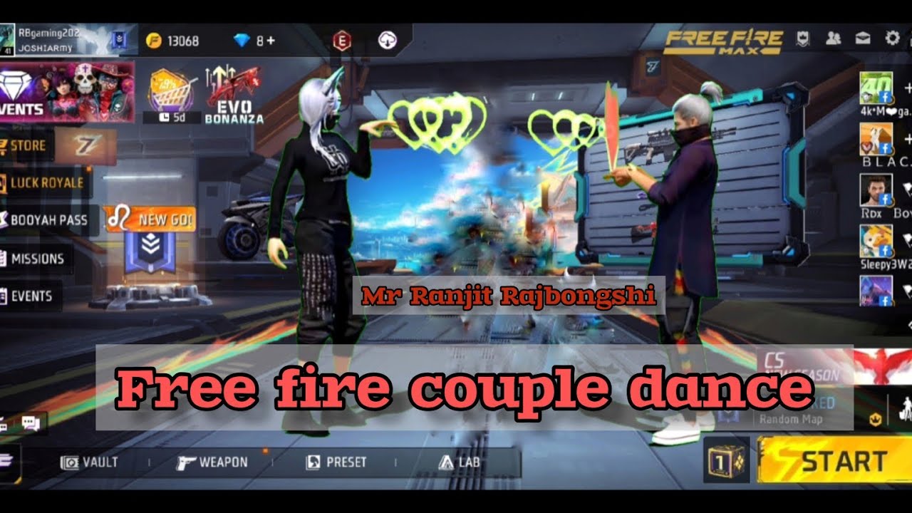 Free Fire Couple Dance Video🌹 - YouTube