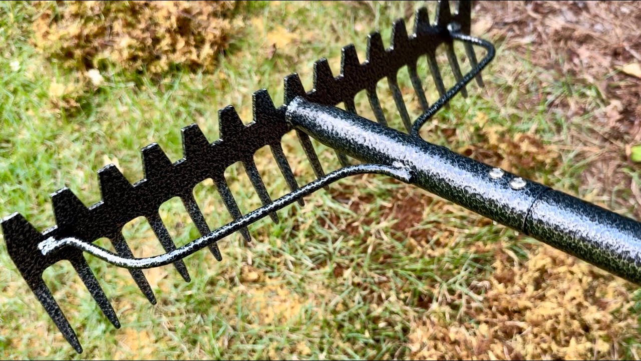 Removes moss? Durable? Stainless Steel Heavy Duty Rake - YouTube
