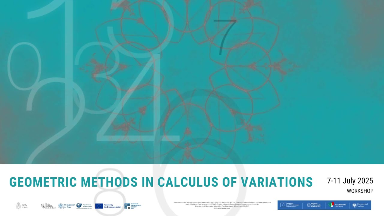 Geometric methods in Calculus of Variations - 7th July 2025 - YouTube