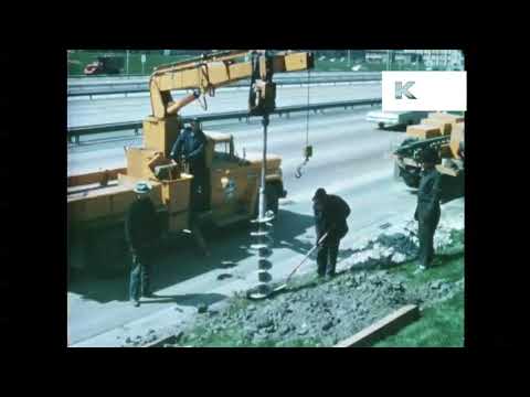 1960s USA, Road Works, Highway Maintenance - YouTube