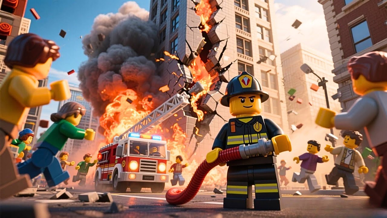 LEGO Fireworks Accident Rescue – Epic Disaster & Heroic Firefighters ...