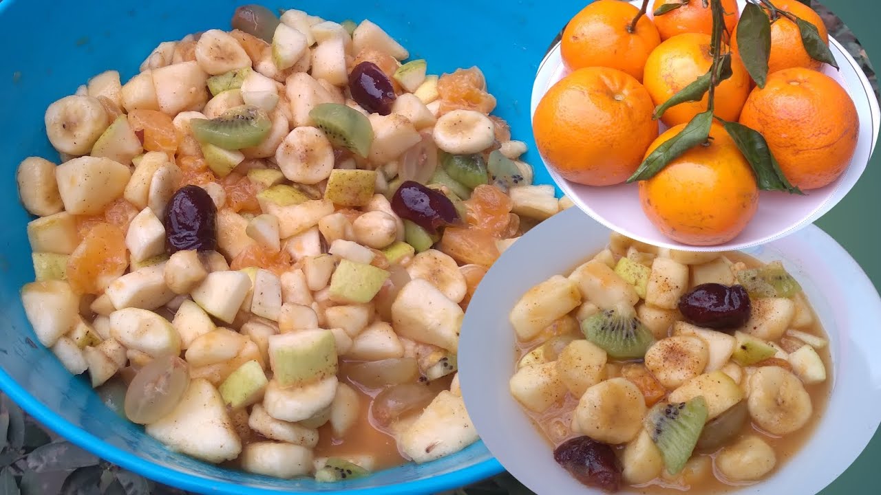 Fruit Chat Recipe |Spicy Fruit Salad |Orange juice Chaat Recipe by ...