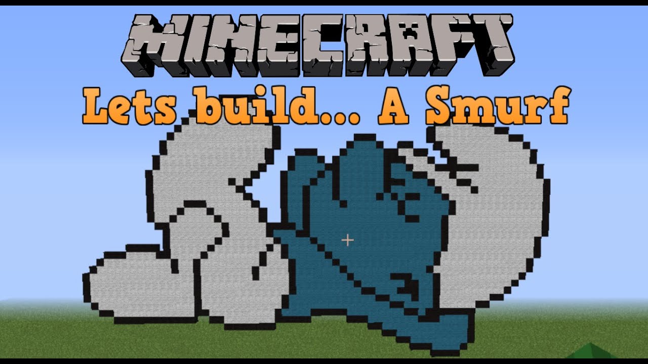 A Smurf | Part 1 | Minecraft Pixel art #1 - YouTube