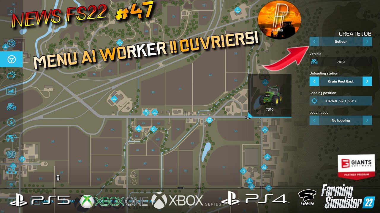 [NEWS FS22]🇫🇷 #48 OUVRIERS SUR FS22 !! MENU AI WORKER!![FARMING ...