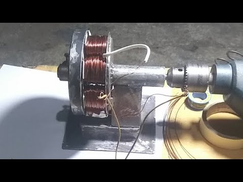 DIY Axial Electric Generator - YouTube