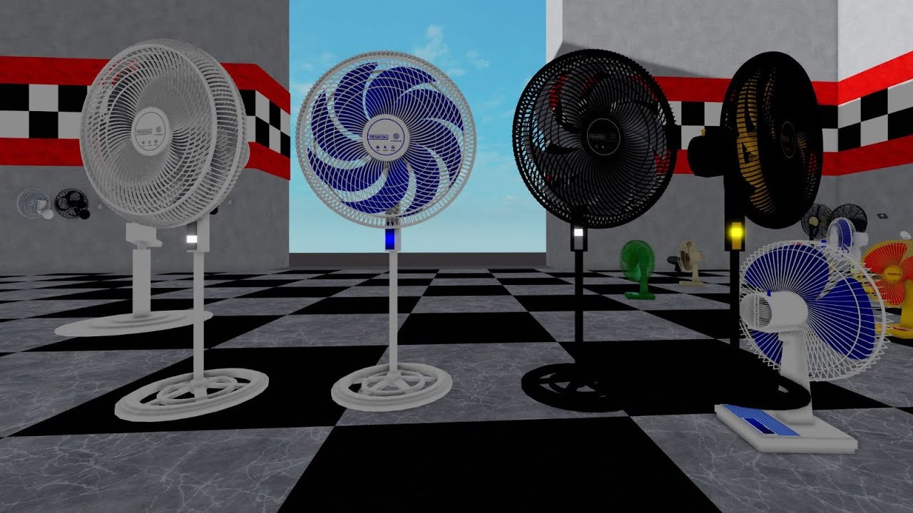 Desk Fan Roblox - Kipas Angin Roblox Berdiri dan Duduk Di Gudang - YouTube