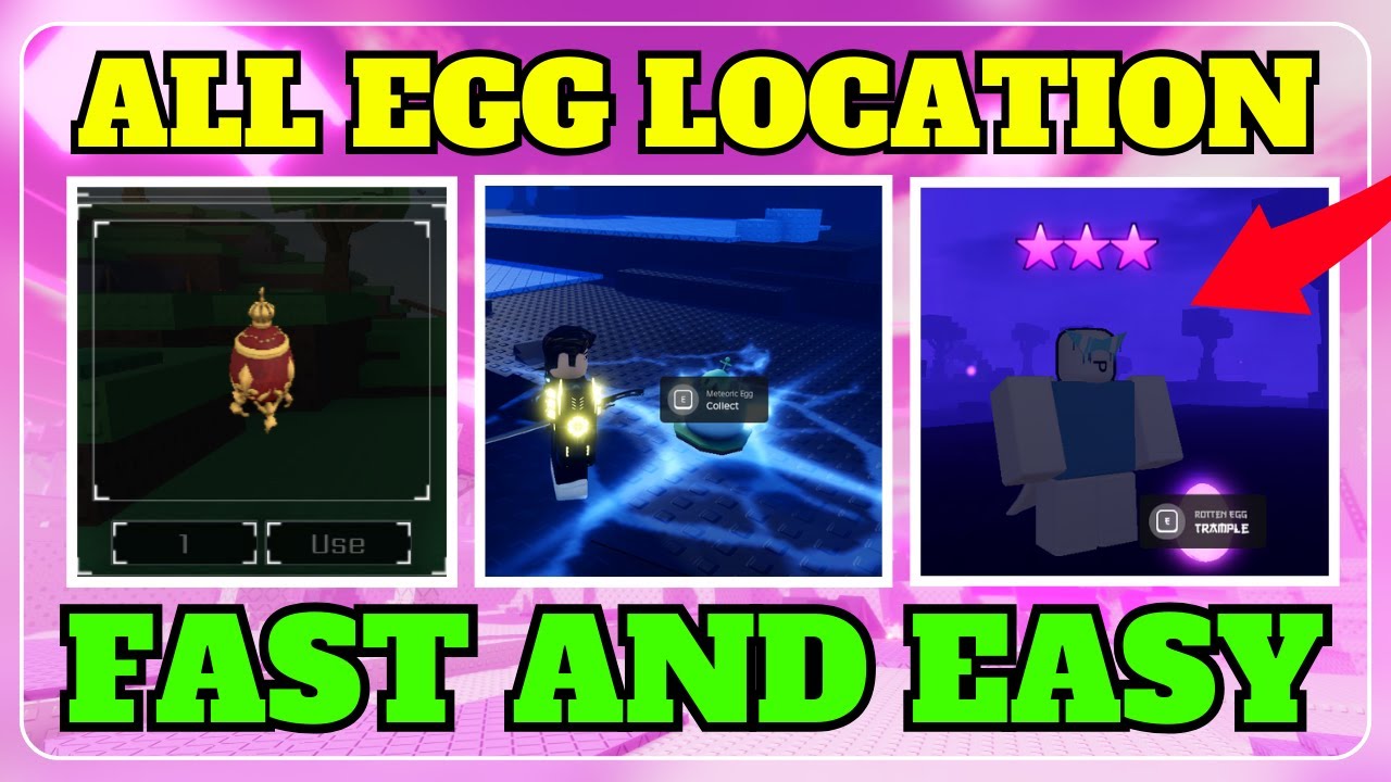 ALL 8 EGGS LOCATIONS IN THE SOL’S RNG EASTER EVENT [COMPLETED] - YouTube