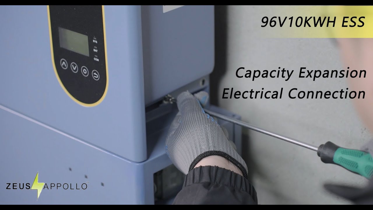 96V10KWH ESS Electrical Connection and Capacity Expansion - YouTube