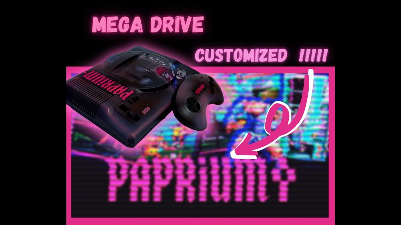 Mega Drive Customizado Paprium - Sega Genesis Custom Mod - YouTube