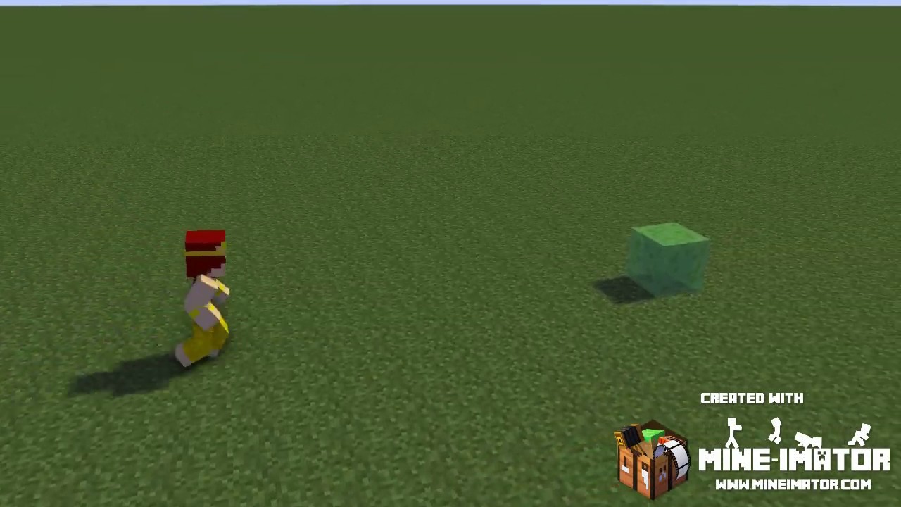 Minecraft Running Animation - YouTube