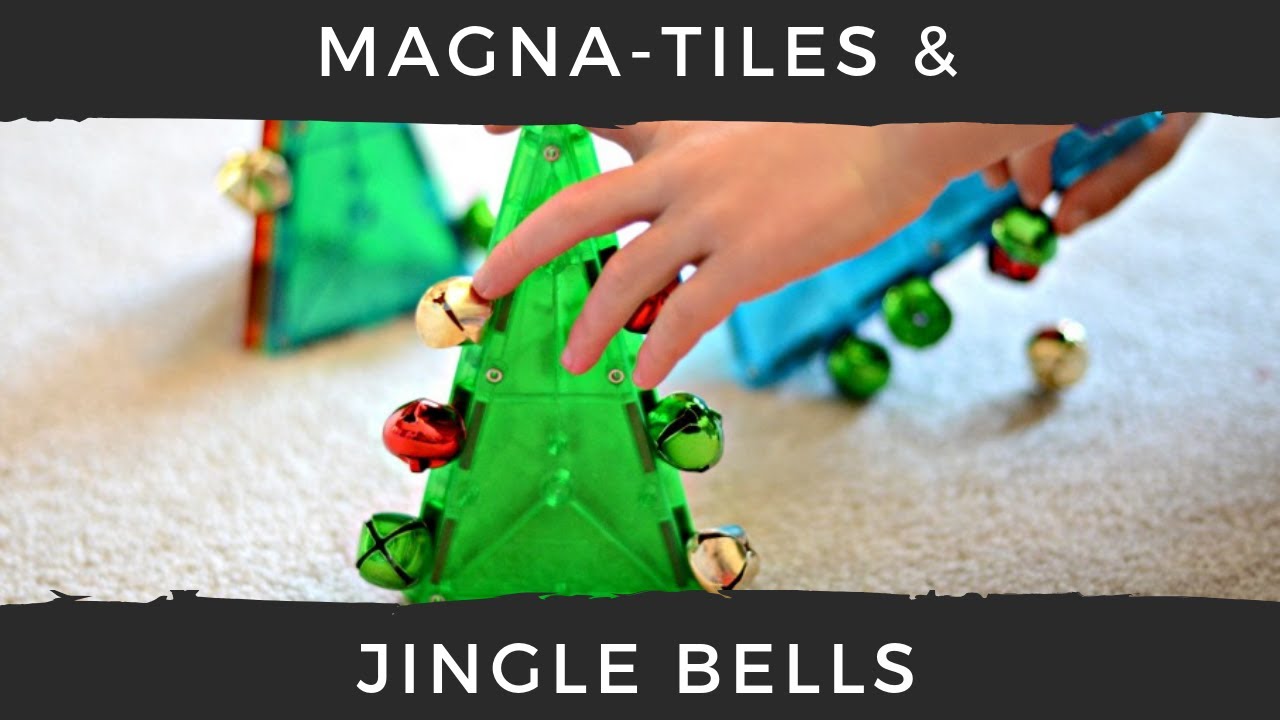 Christmas STEM Activity for Kids Using Magna-Tiles & Jingle Bells - YouTube