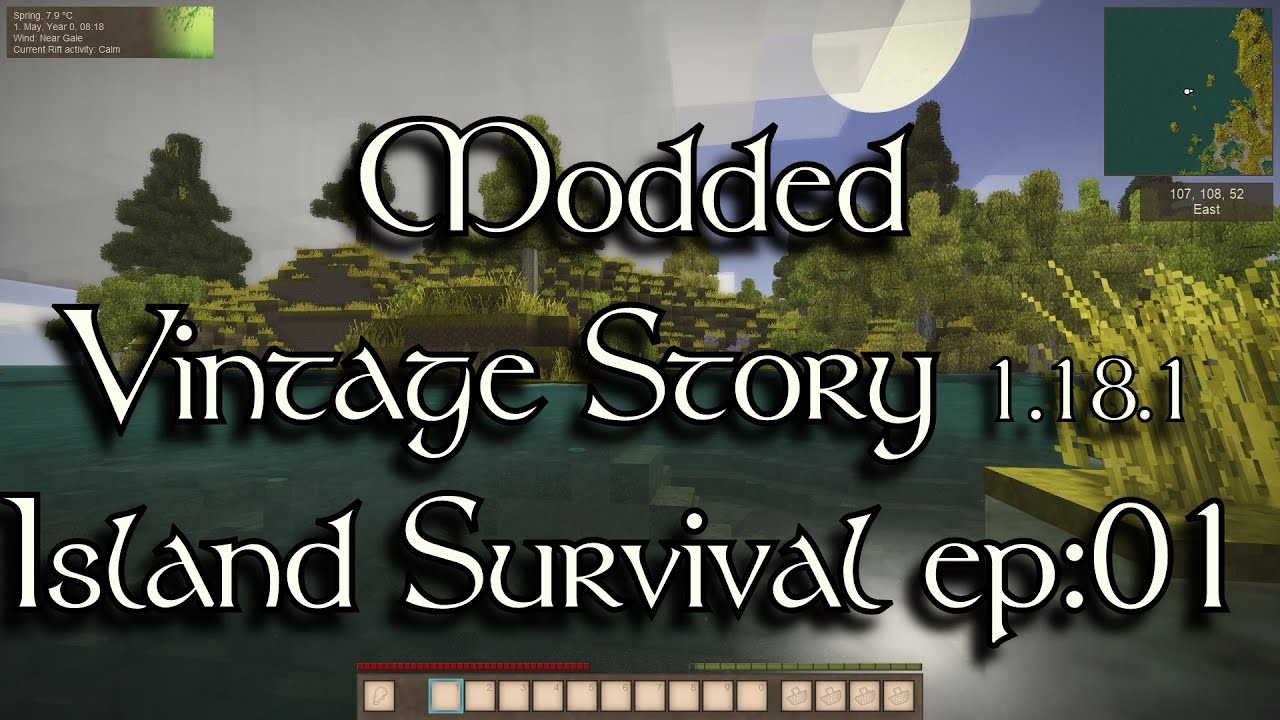 EP:01 |ISLAND SURVIVAL! Modded VINTAGE STORY 1.18.1| NEW SERIES - YouTube