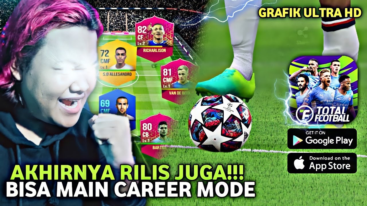 AKHIRNYA RILIS!! GAME BOLA BARU TOTAL FOOTBALL MOBILE BISA CAREER MODE ...