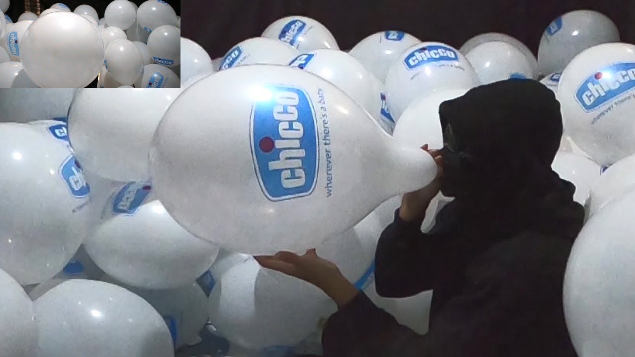 B2P (Blow to pop) Chicco's White Balloon 10 - YouTube