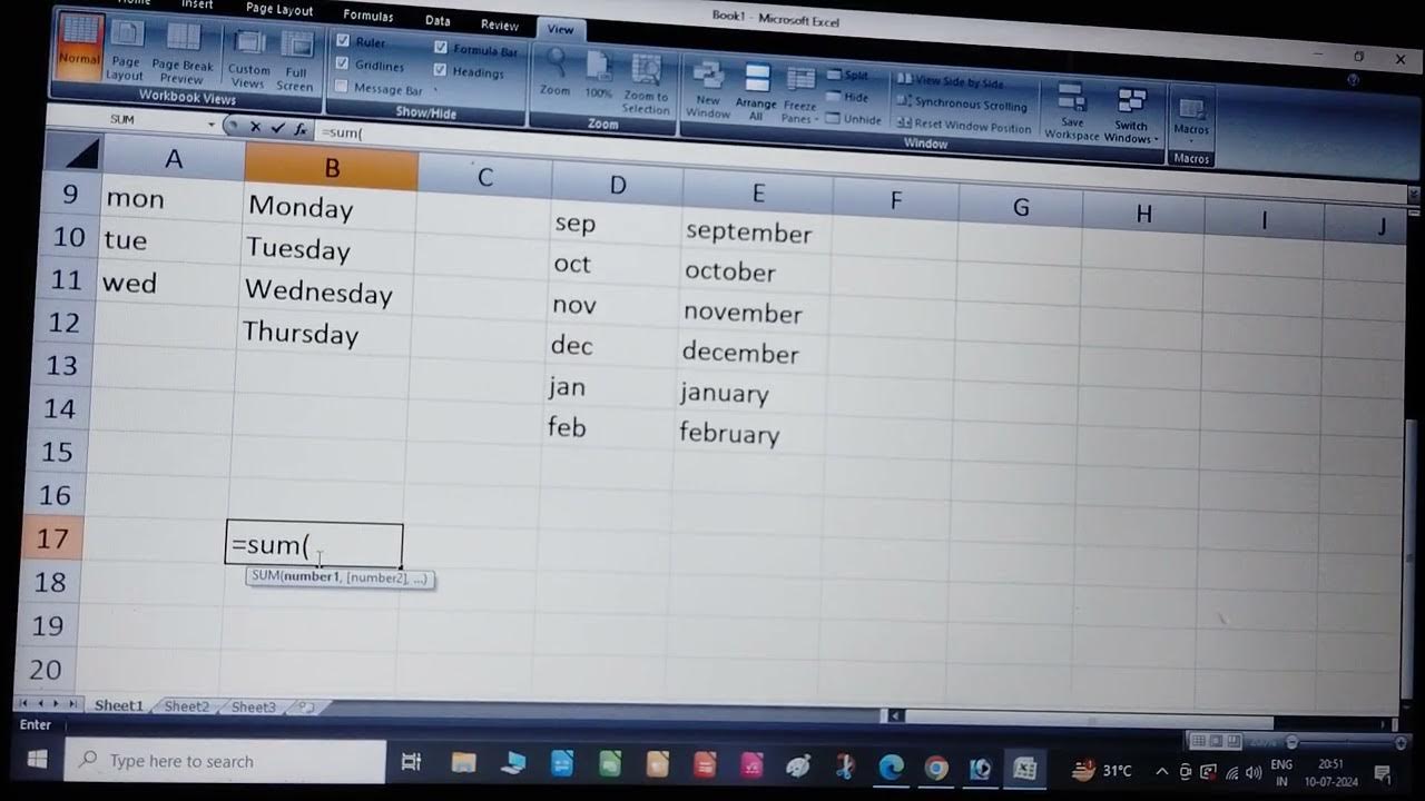 MS-Excel basic tutorial ||basic knowledge of ms-excel|| learn ms-excel - YouTube