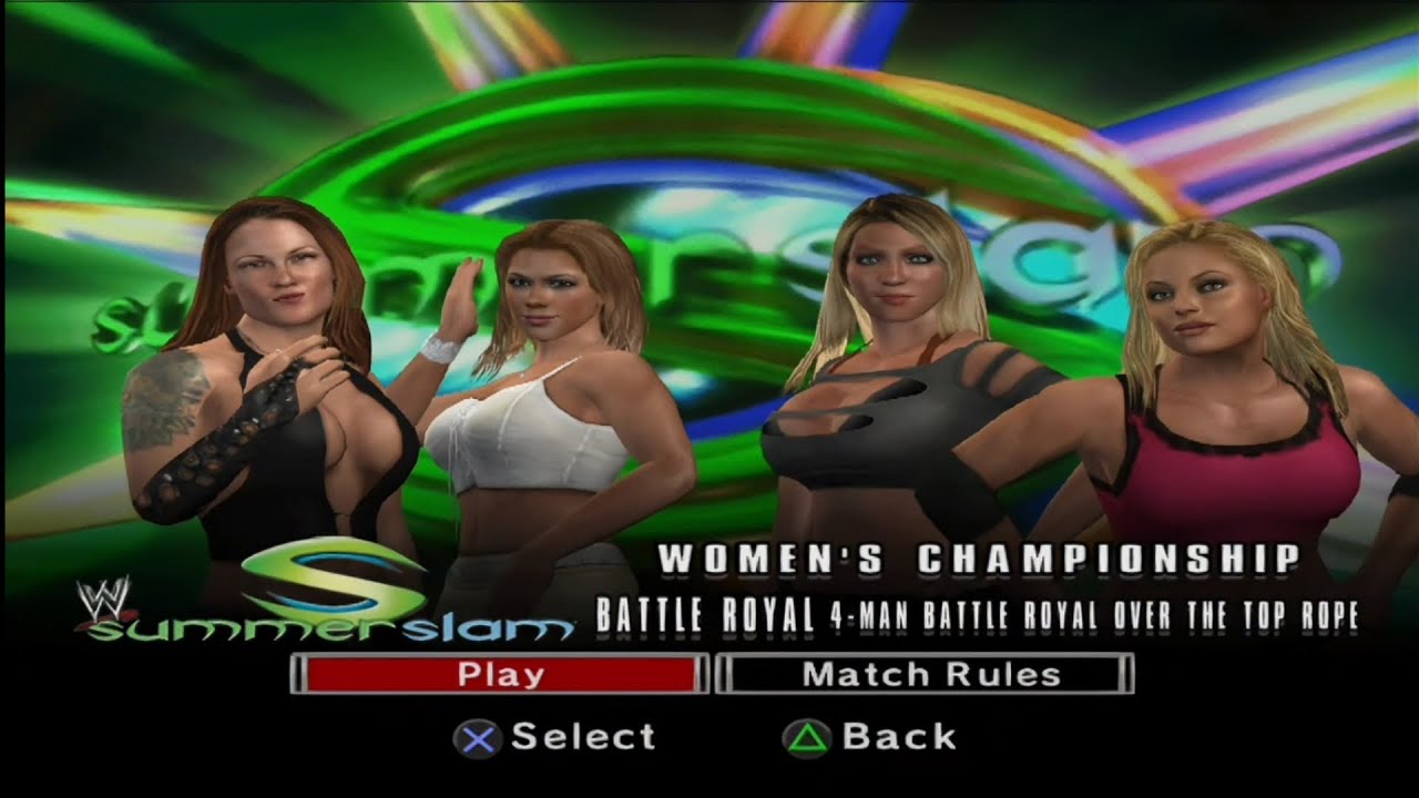 WWE SVR 07 - Lita vs Mickie James vs Jillian Hall vs Trish Stratus ...