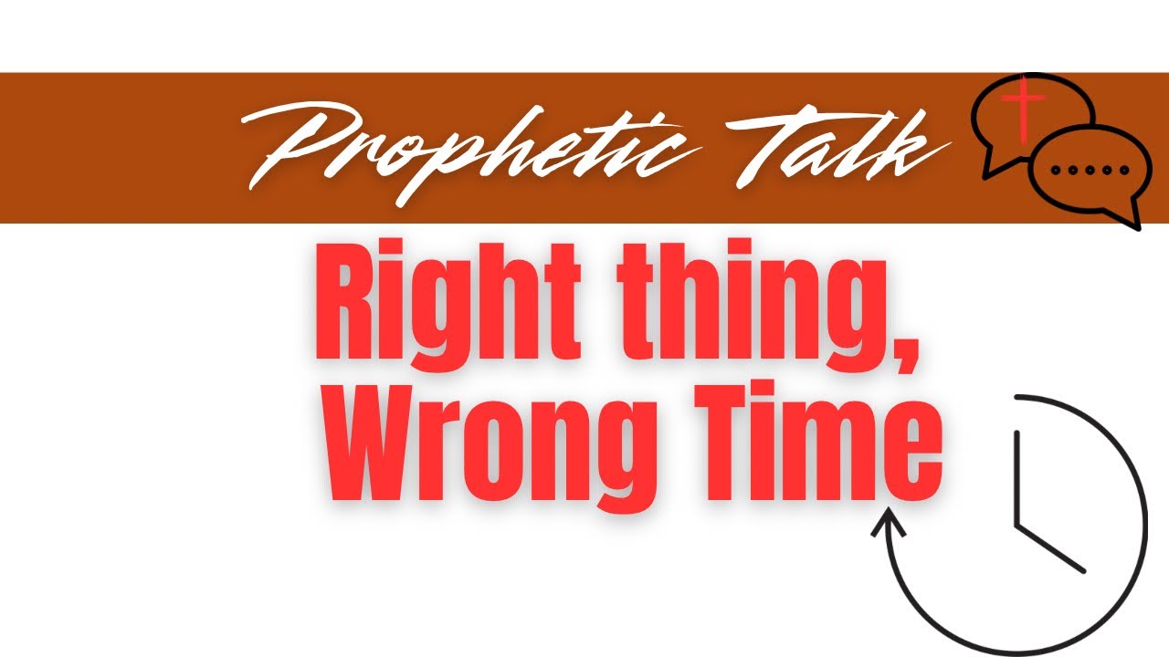 Right thing, Wrong time ~Morning Manna~ - YouTube