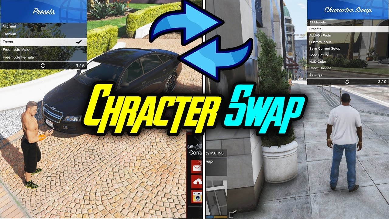 How To Install Character Swap🔁 Mod Gta 5 | Play Addon ped As 🔁 Main ...