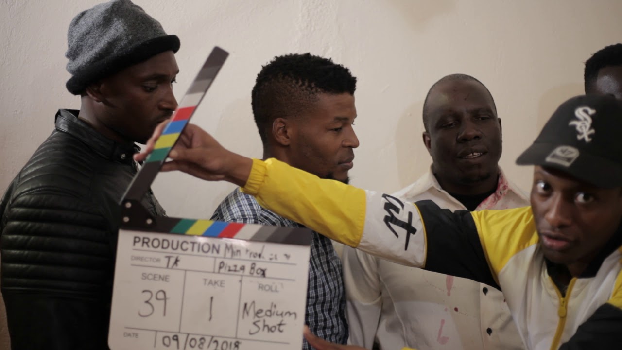 MUSA NYATHI ON PIZZA BOX MOVIE BLOOPERS - YouTube