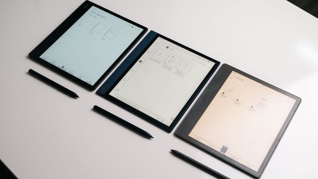 So sánh Kindle Scribe, Kobo Elipsa và Boox Note Air2 - YouTube