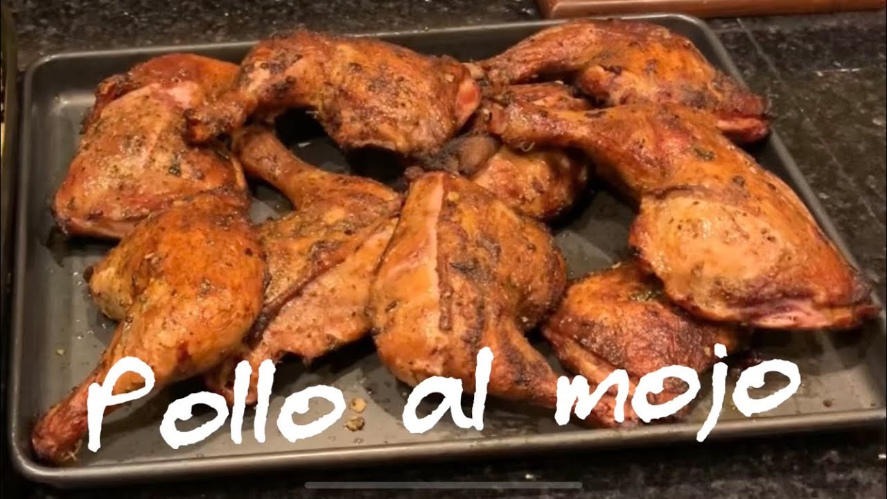 Mint Mojo Chicken in the UDS: Pollo al mojo de ajo con la menta - YouTube