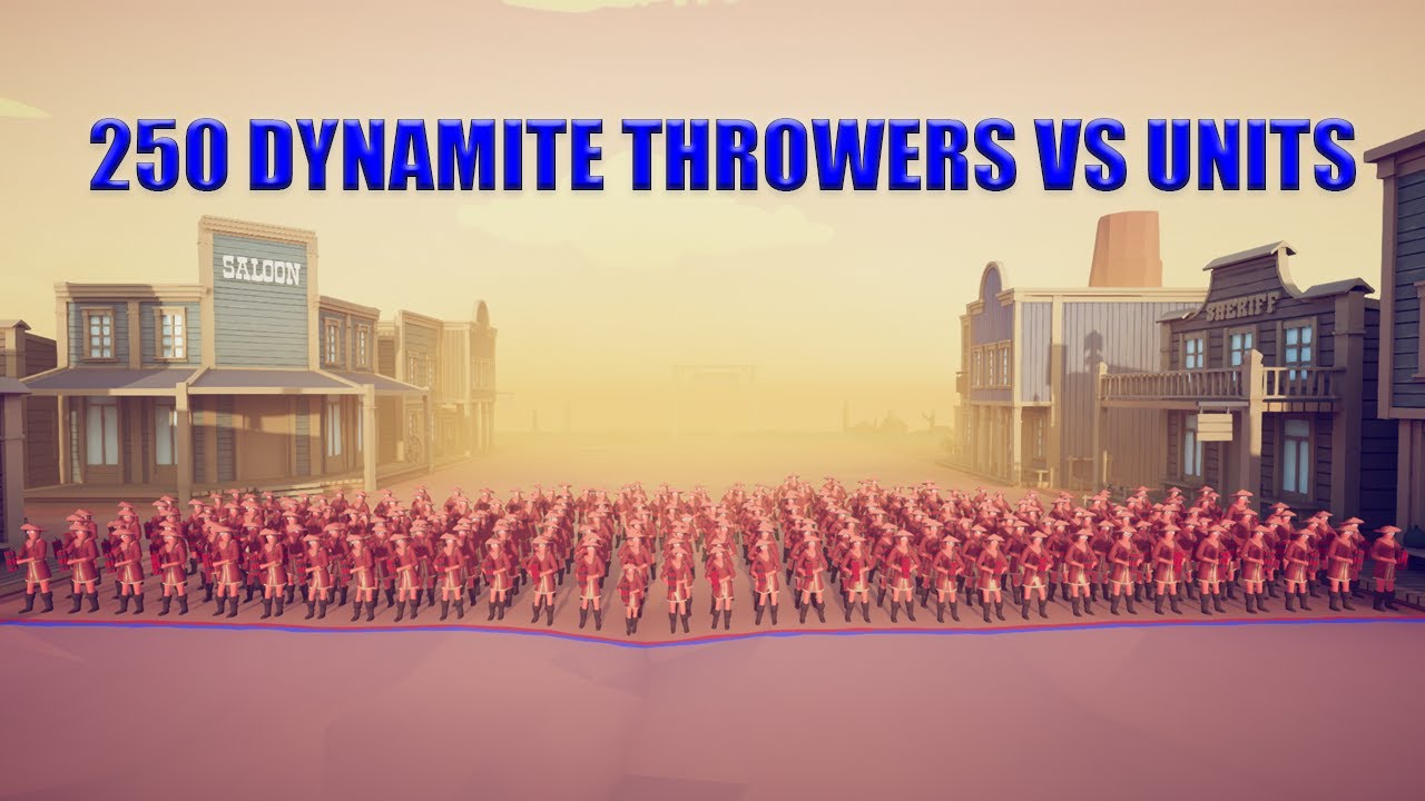 250 Dynamite Throwers vs UNITS! | TABS - YouTube