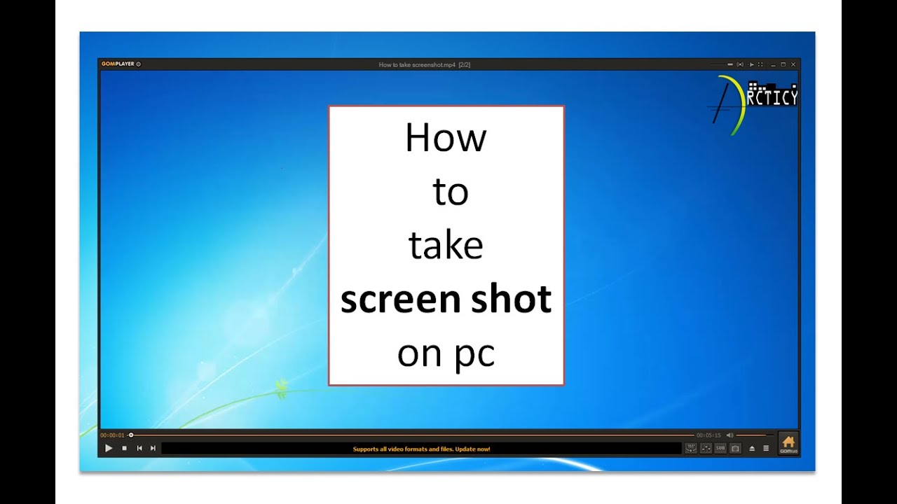 How to take screenshot on PC - Step by step - YouTube