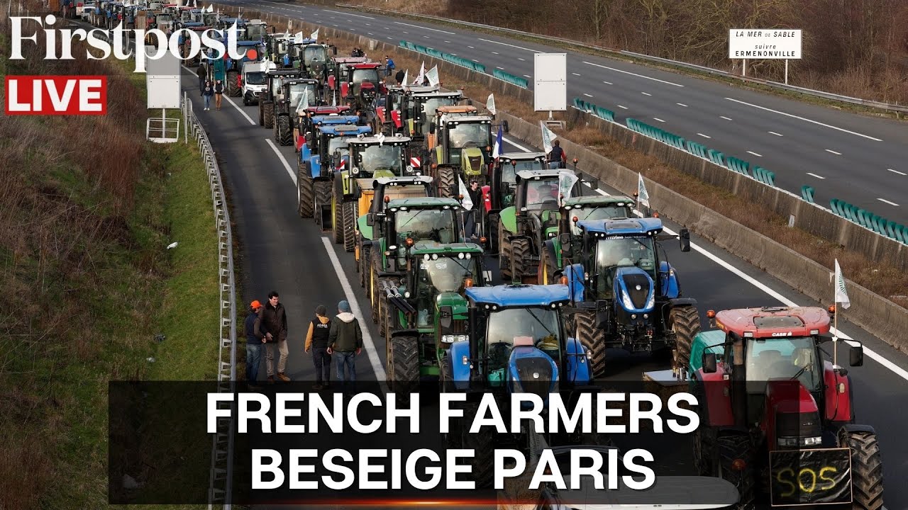LIVE: French Farmers Block Highways to Pressure Government - YouTube