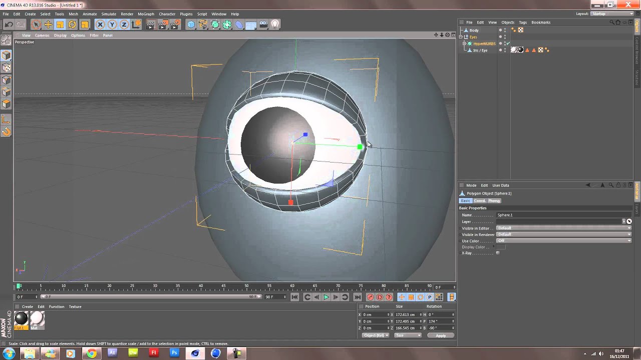 CTuts - Cinema 4D - FFD Deformation tool Tutorial (morph) - YouTube