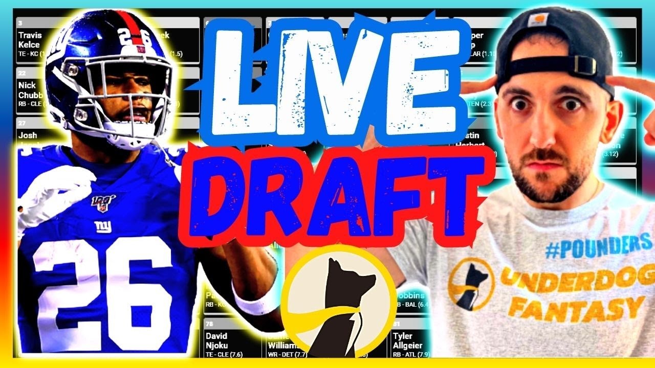 LIVE BestBall Draft Underdog Fantasy Football| Ep.24 - YouTube