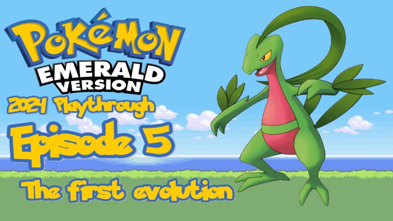 Pokémon Emerald Walkthrough 2024 - No Commentary Episode 5 - Treecko ...