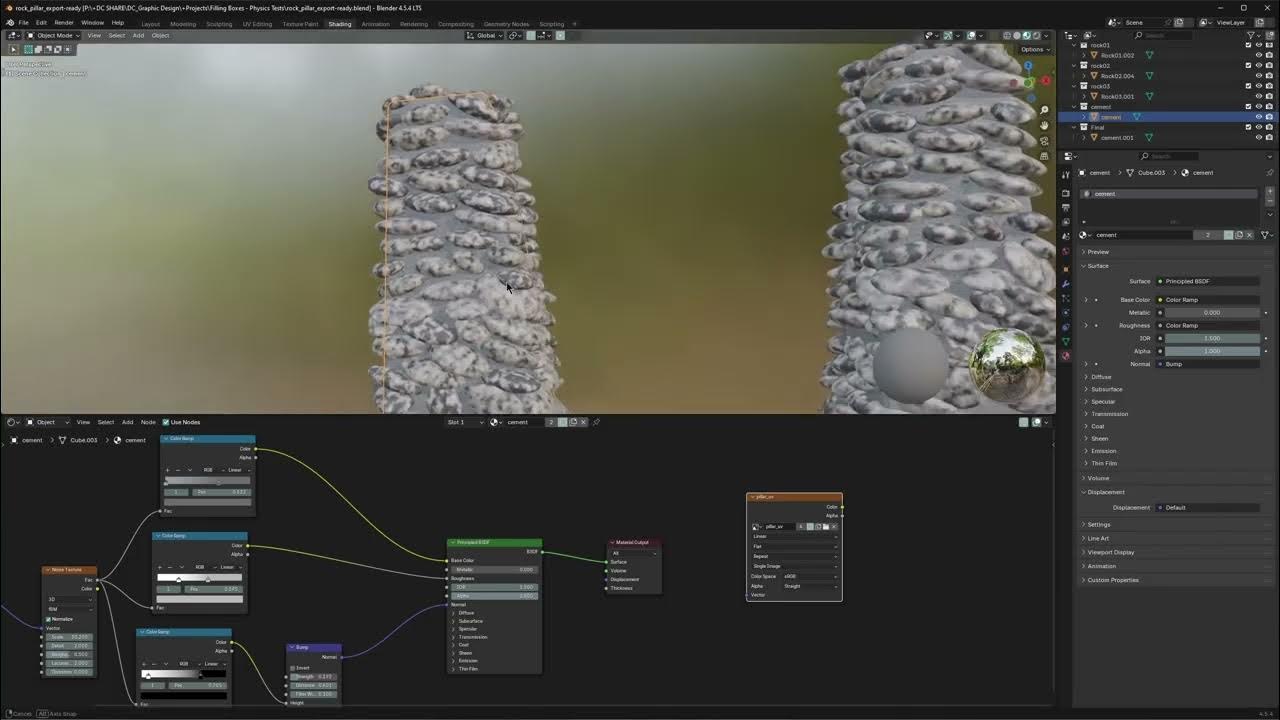 Blender to UE - Physics Sims for Rock Pillars - YouTube
