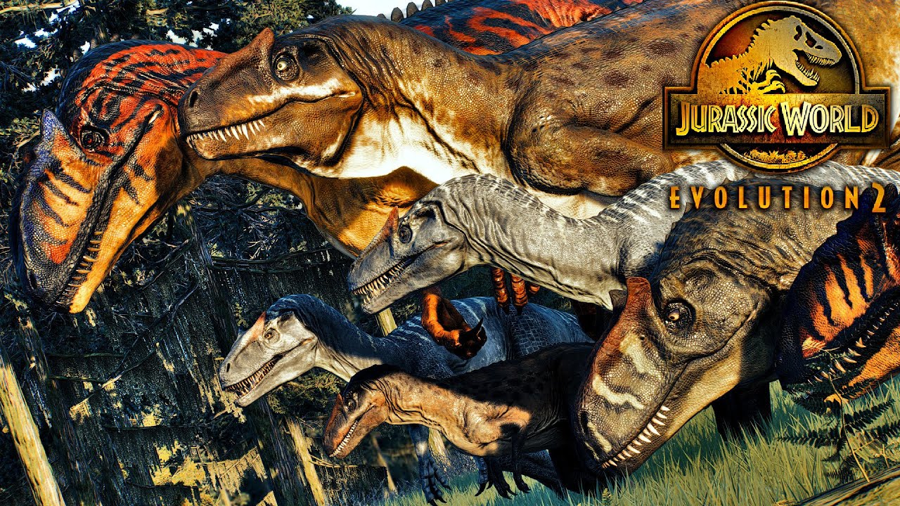 Allosaurus Species And Life Stages In Jurassic World Evolution 2 ! JWE2 ...
