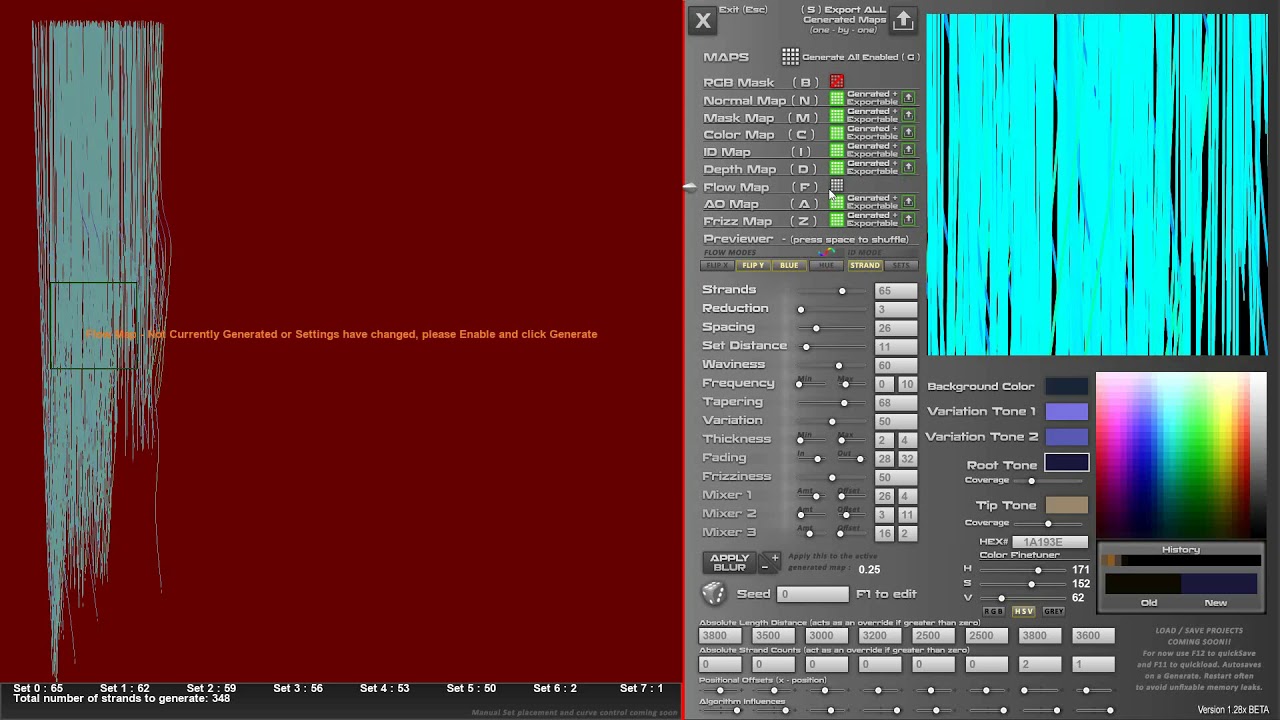 Hair Strand Designer - V1.284 - New Features - Quick Video - YouTube