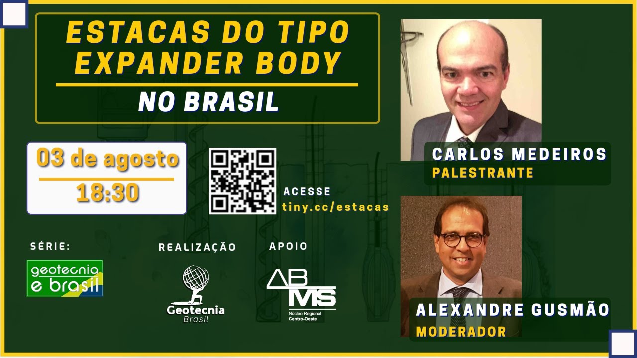 ESTACAS DO TIPO EXPANDER BODY NO BRASIL | Geotecnia & Brasil - YouTube
