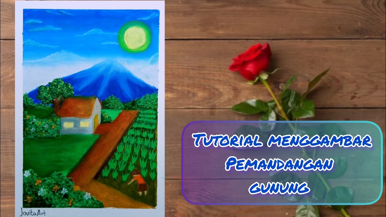Tutorial menggambar pemandangan gunung @JovitaHobiGambardanMewarnai ...