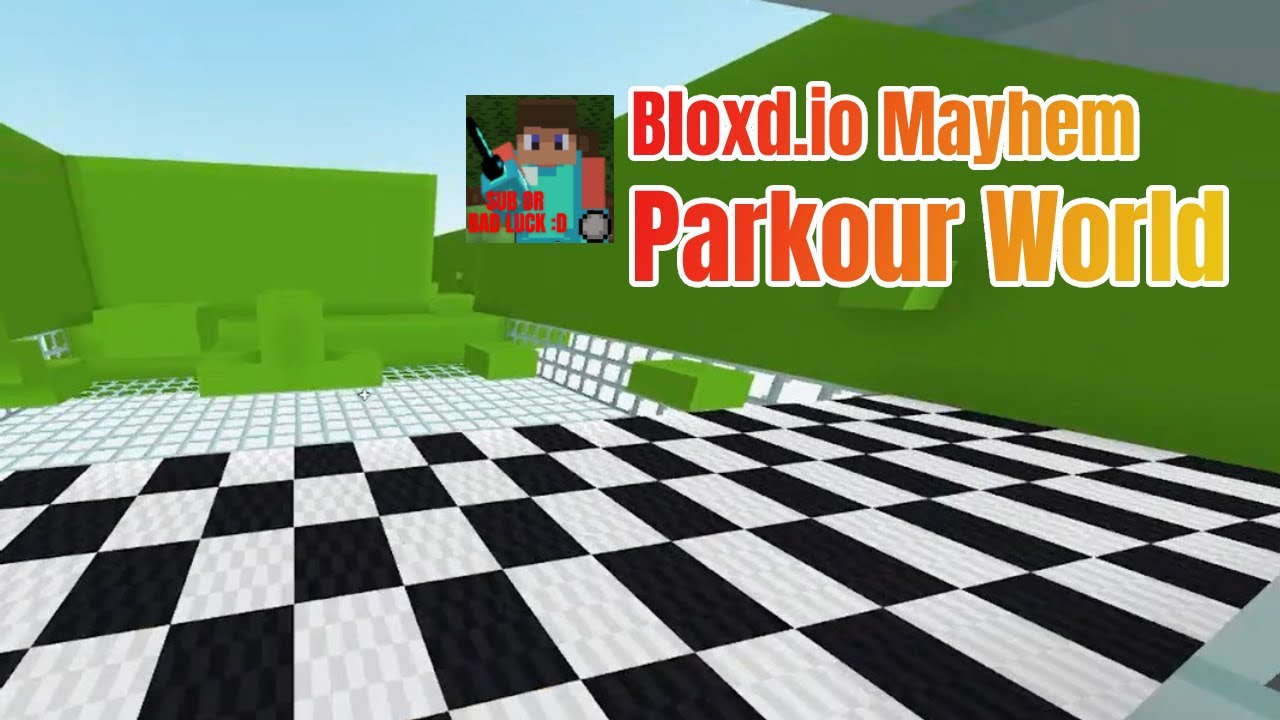 Bloxd.io Mayhem's BGGEST Parkour world! | Bloxd.io - YouTube