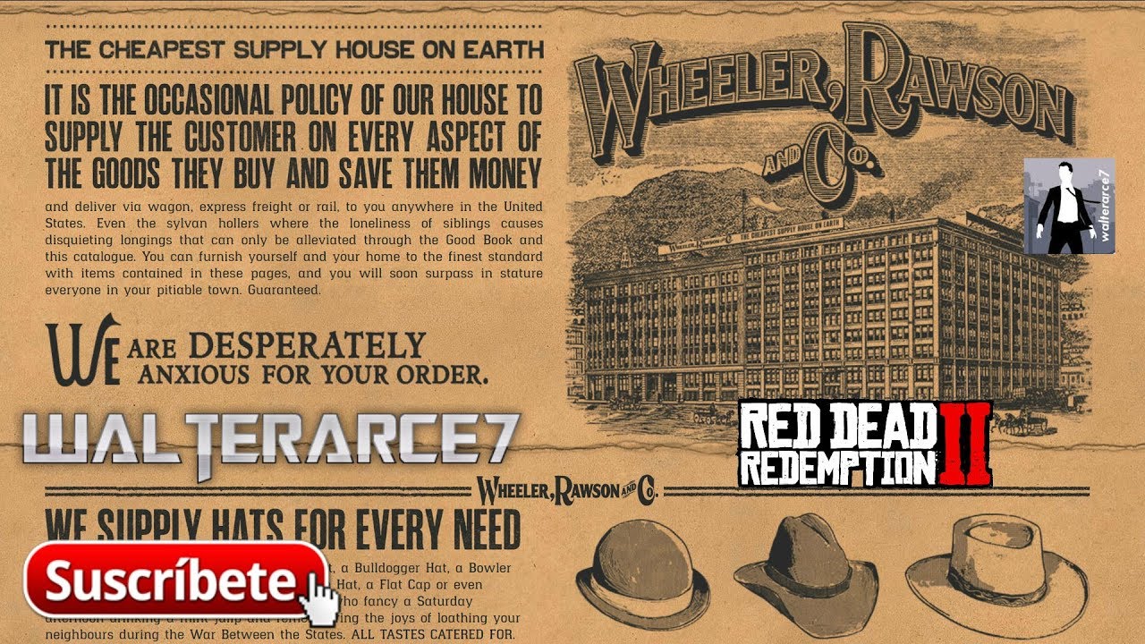 CATALOGO WEB DE ARMAS ROPA ALIMENTOS VIA WEB Red Dead Redemption 2 RDR2 ...
