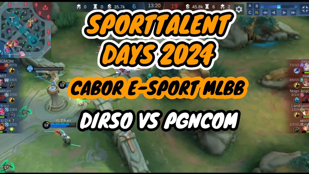 PGNCOM VS DIRSO PART 1|| SPORTALENT DAY 2024 || CABOR E-SPORT MLBB # ...