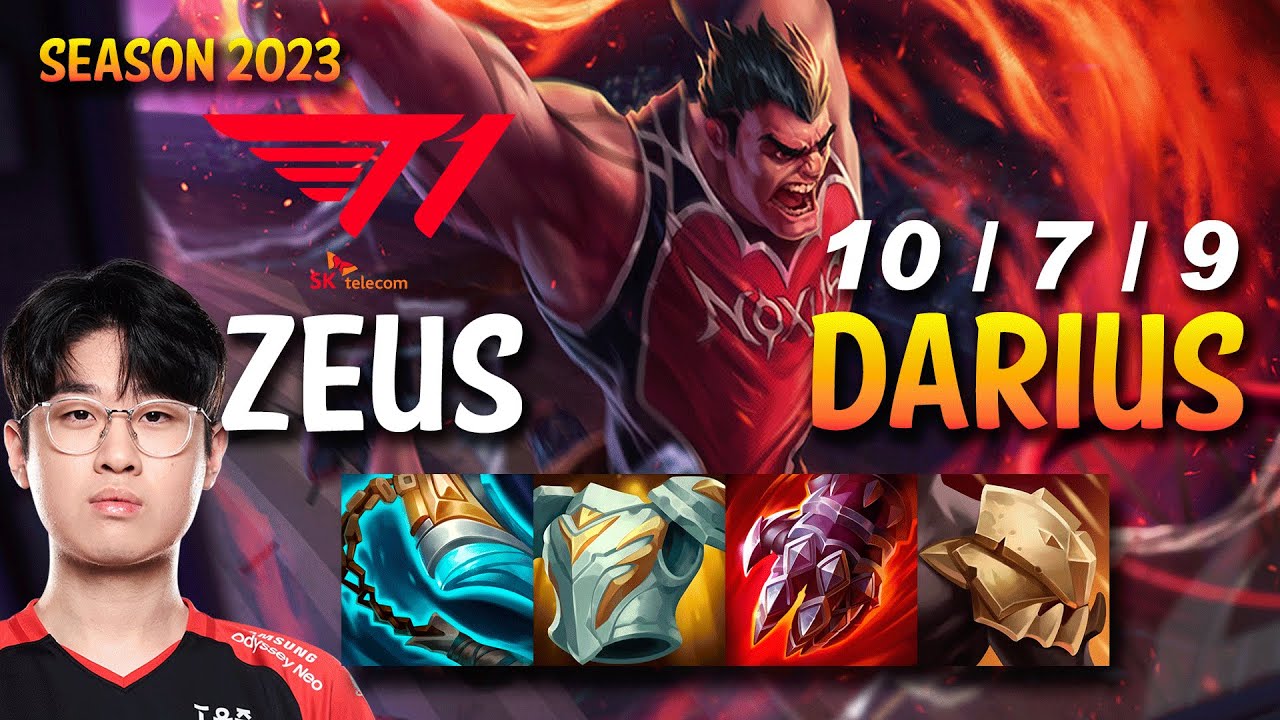 T1 Zeus DARIUS vs OLAF Top - KR Ranked - YouTube